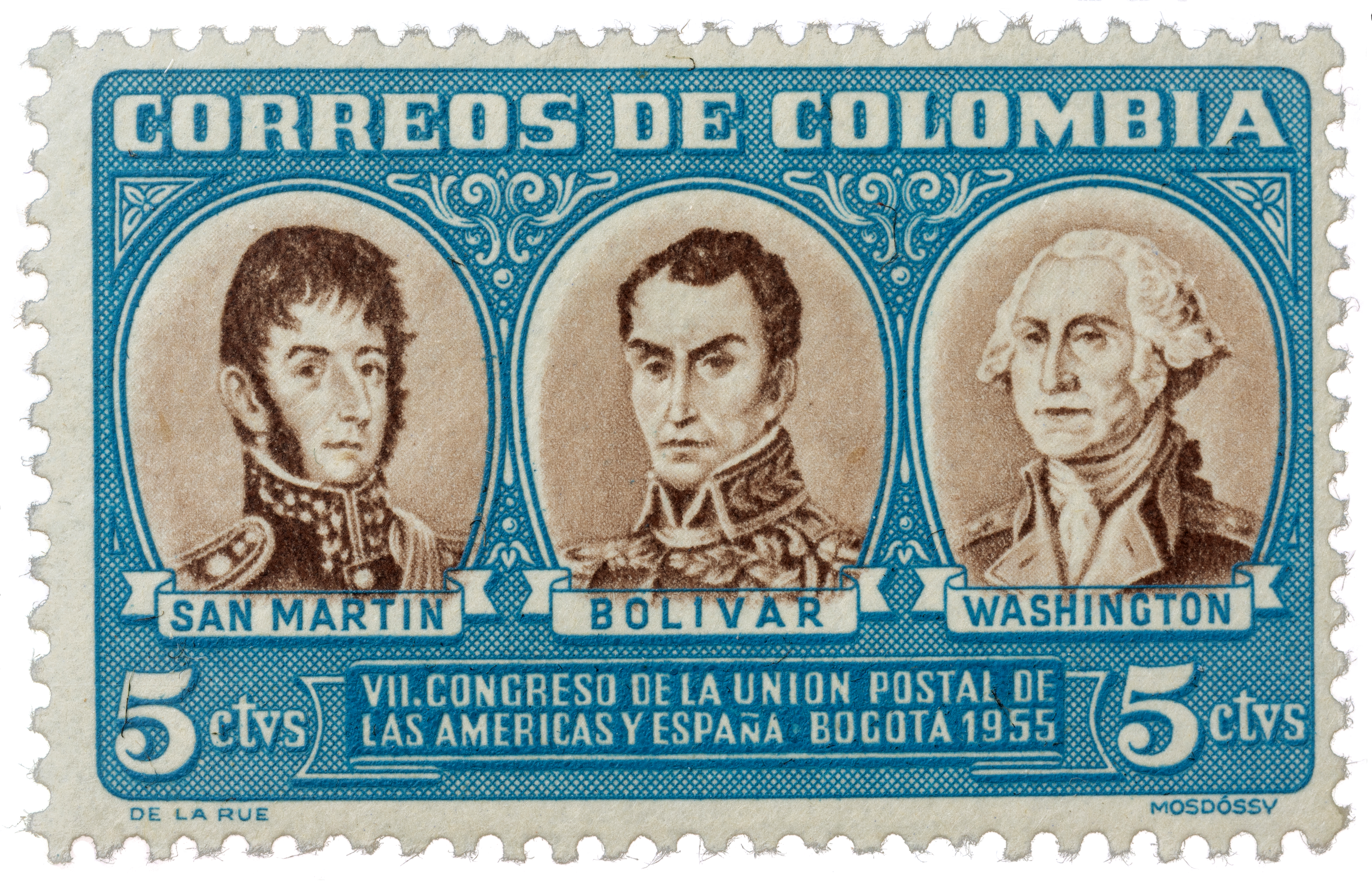 Founding Fathers of Colombia Postage Stamps | Timeline of the American ...